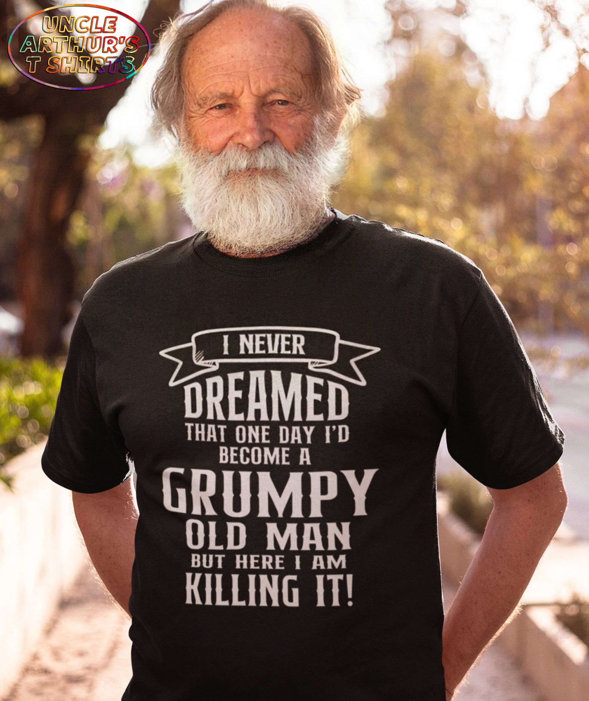 Mens Grumpy Old Man Killing It Funny T Shirt Retirement - Etsy