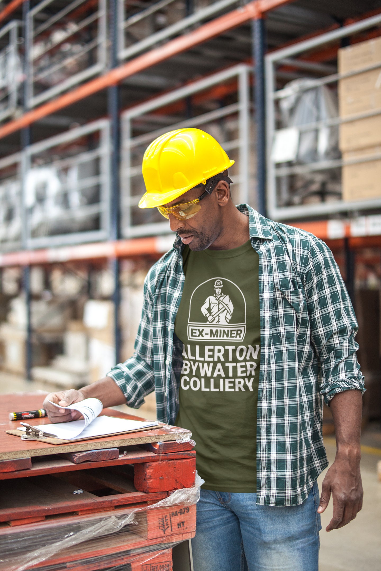 Ex Miner T-Shirt Personalised Mining T Shirt add Colliery Name to T ...