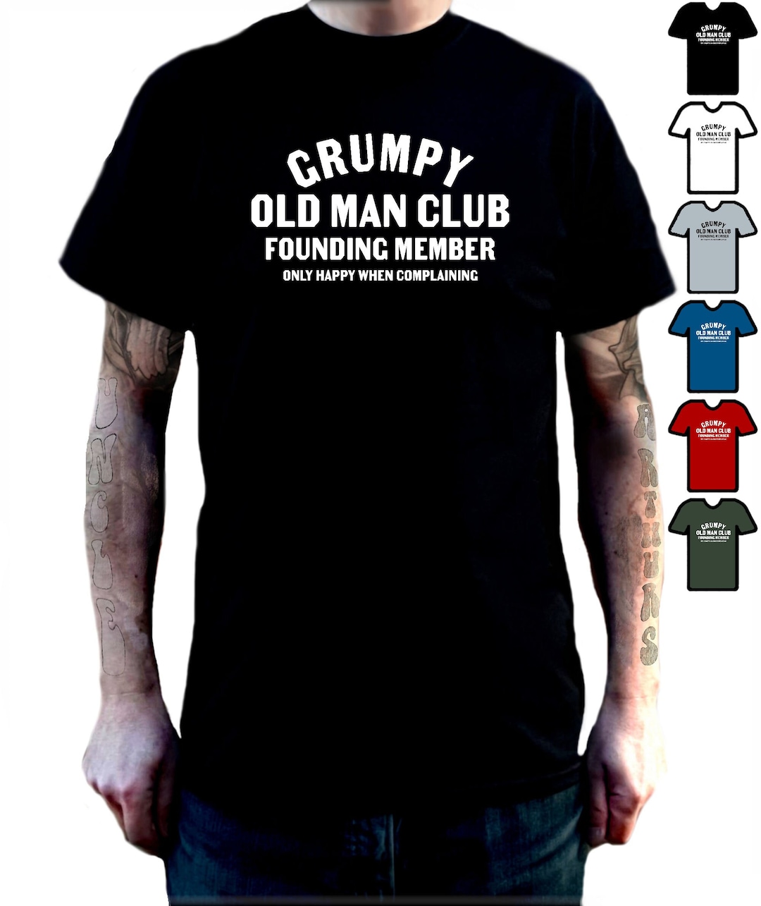 Grumpy Old Men's Club T-shirt Funny Gift for Men or Dad That is Ideal ...
