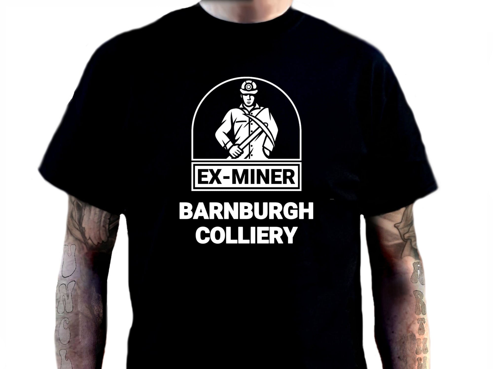 Ex Miner T-Shirt Personalised Mining T Shirt add Colliery Name to T ...