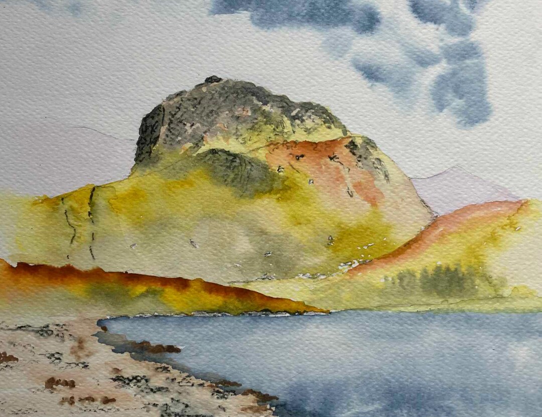 Ben Nevis Watercolor Painting: Scottish Highlands Mountain Art - Etsy