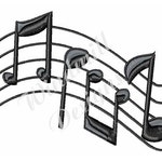 Music Notes Machine Embroidery Design Embroidery Designs | Etsy