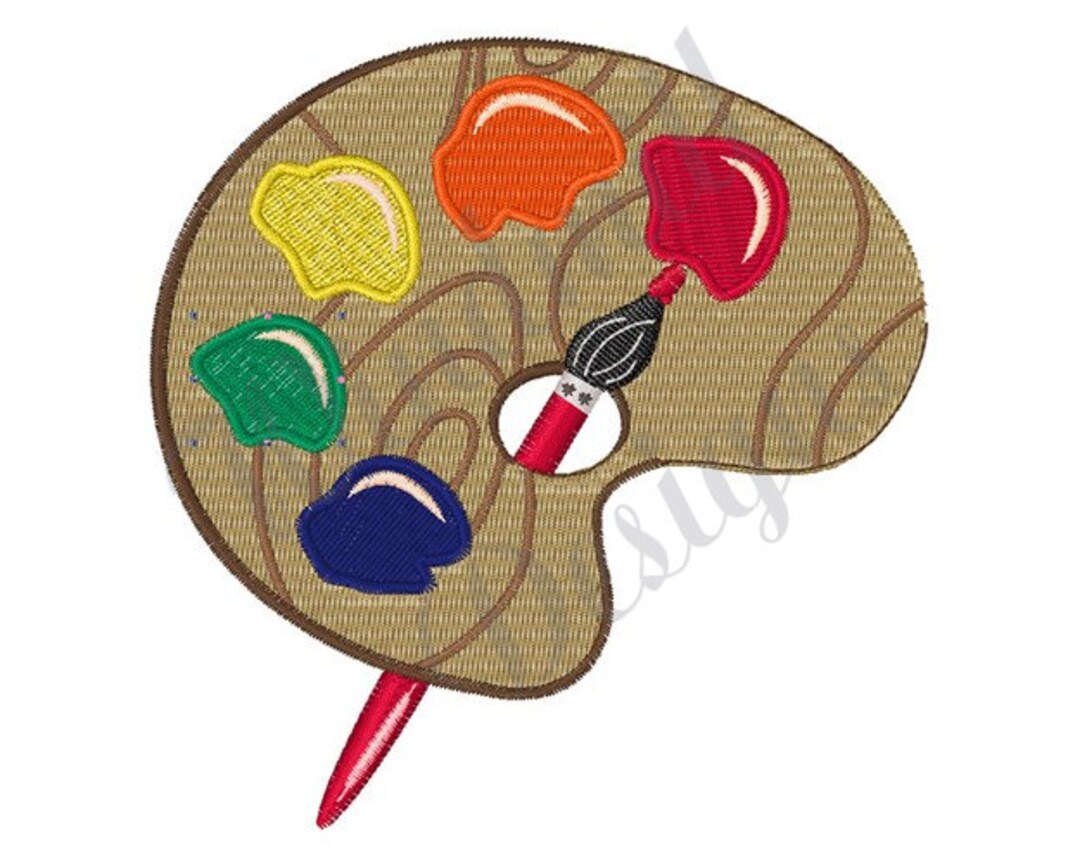 Artist Paint Palette - Machine Embroidery Design, Embroidery Designs ...