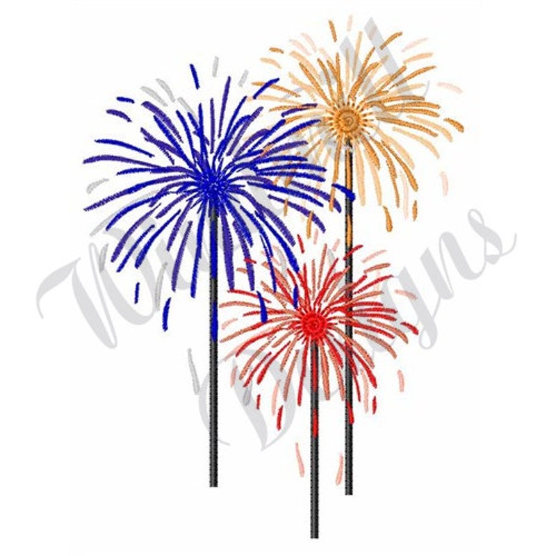 Firework Embroidery - Etsy