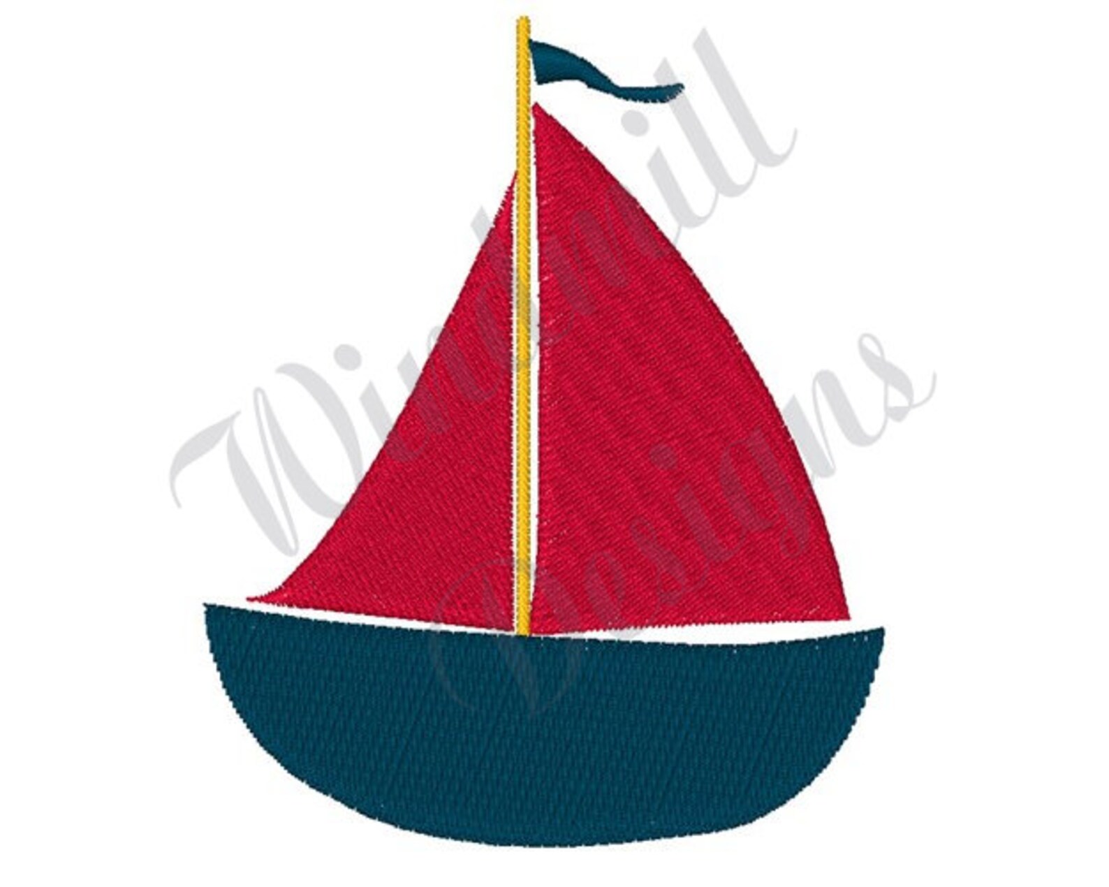 Sail Boat Machine Embroidery Design Embroidery Designs | Etsy