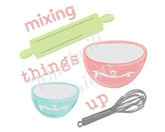 Mixing Things Up Machine Embroidery Design Embroidery | Etsy