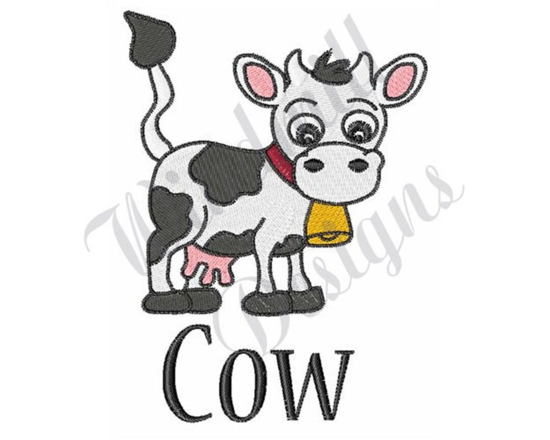 Cute Cow - Machine Embroidery Design, Embroidery Designs, Machine ...
