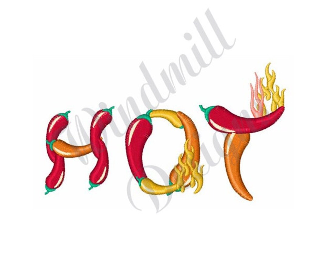 Hot Peppers - Machine Embroidery Design, Embroidery Designs, Machine ...