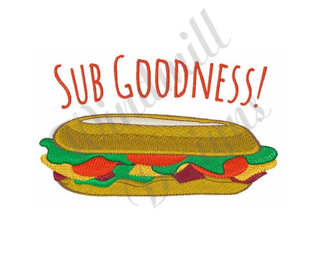 Sub Sandwich- Machine Embroidery Design, Embroidery Designs, Machine ...