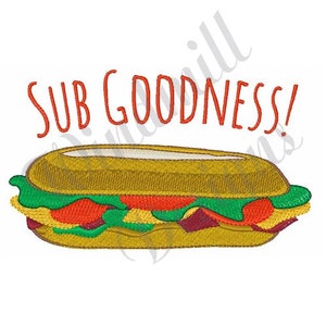 Sub Sandwich- Machine Embroidery Design, Embroidery Designs, Machine ...