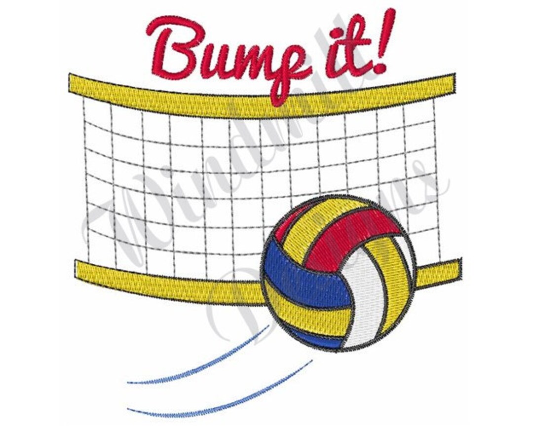 Volleyball Bump It Machine Embroidery Design, Embroidery Designs ...