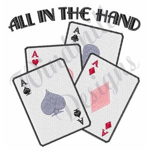 Poker Cards - Machine Embroidery Design, Embroidery Designs, Embroidery ...