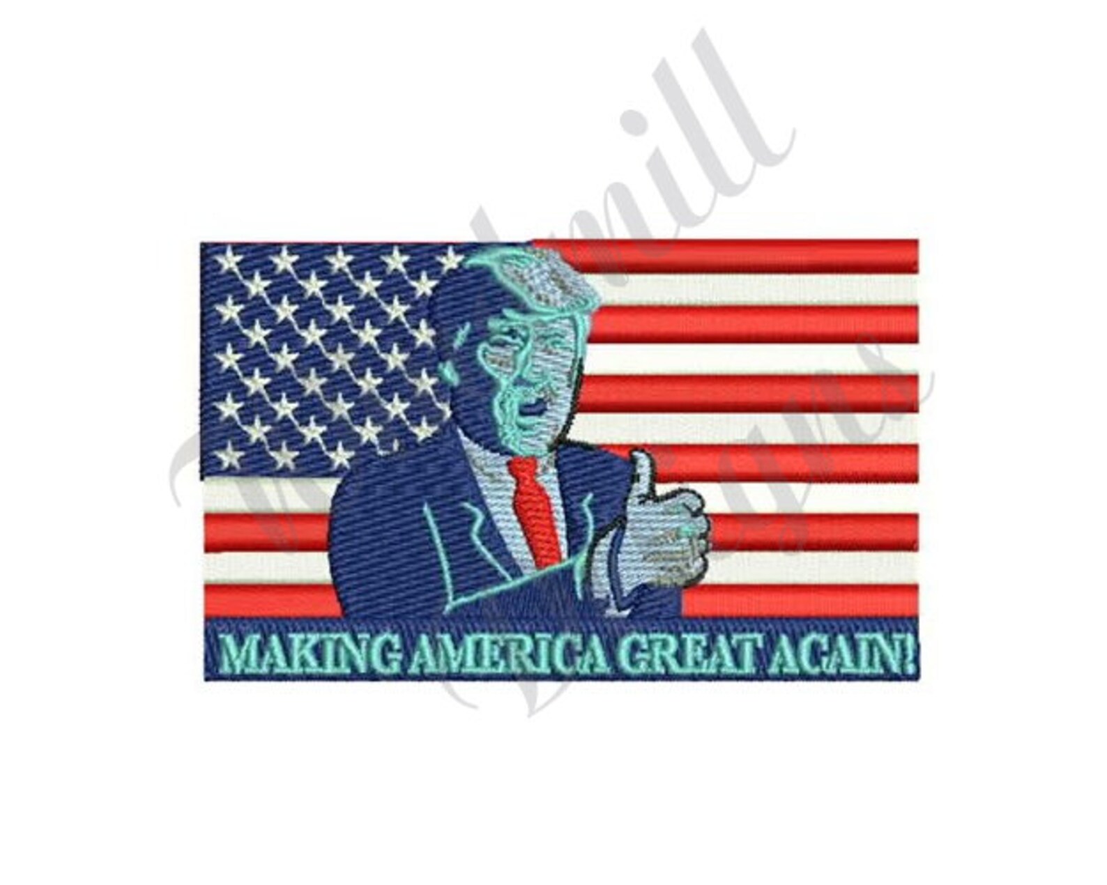 Trump Making America Great Again - Machine Embroidery Design ...