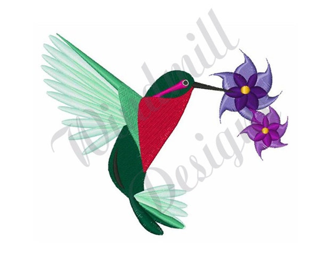 Hummingbird - Machine Embroidery Design, Embroidery Designs, Machine ...