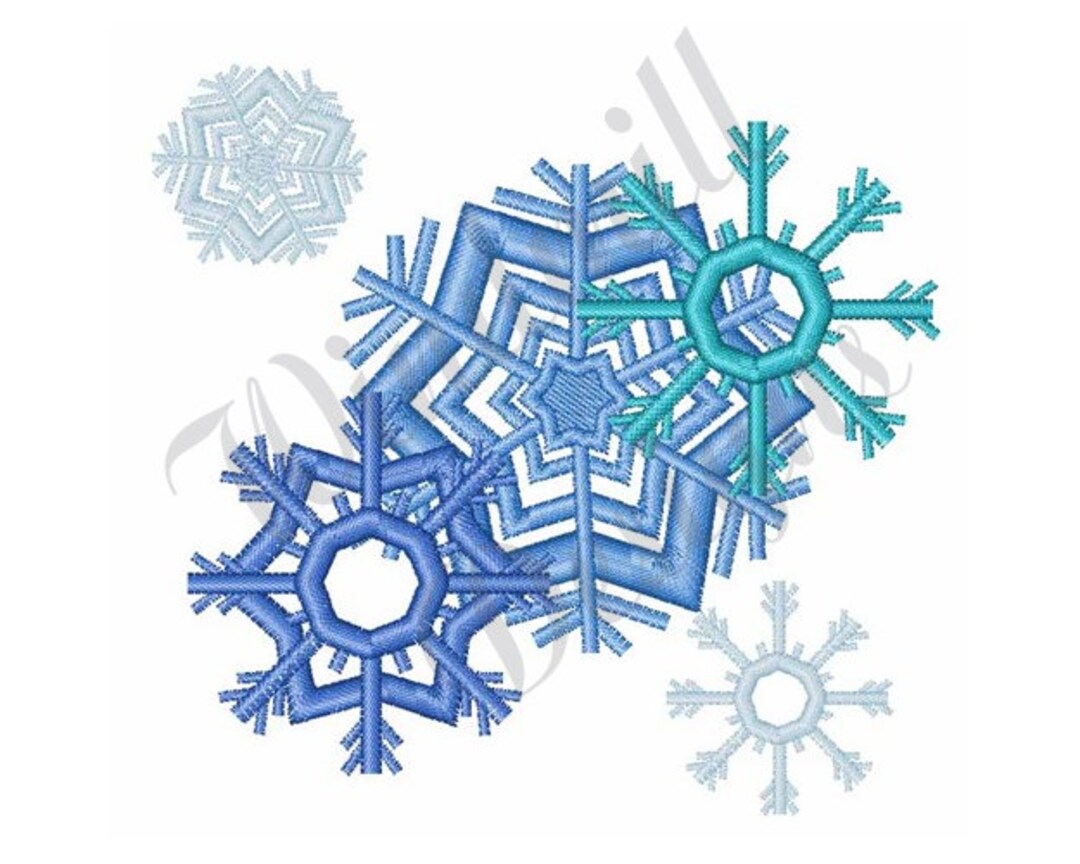 Snowflakes -machine Embroidery Design, Embroidery Designs, Machine ...