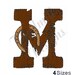 Cowboy Western Letter M - Machine Embroidery Design, Embroidery Designs ...