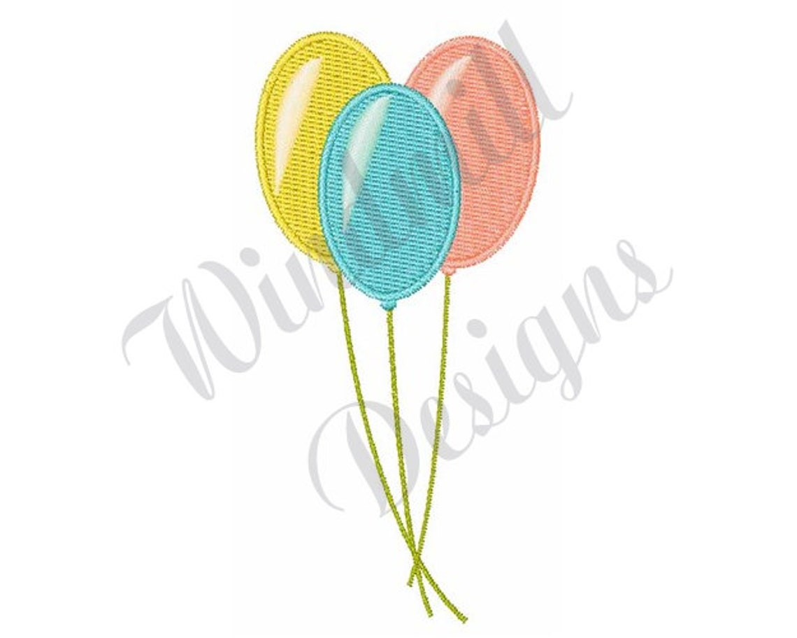 Balloons - Machine Embroidery Design, Embroidery Designs, Machine ...
