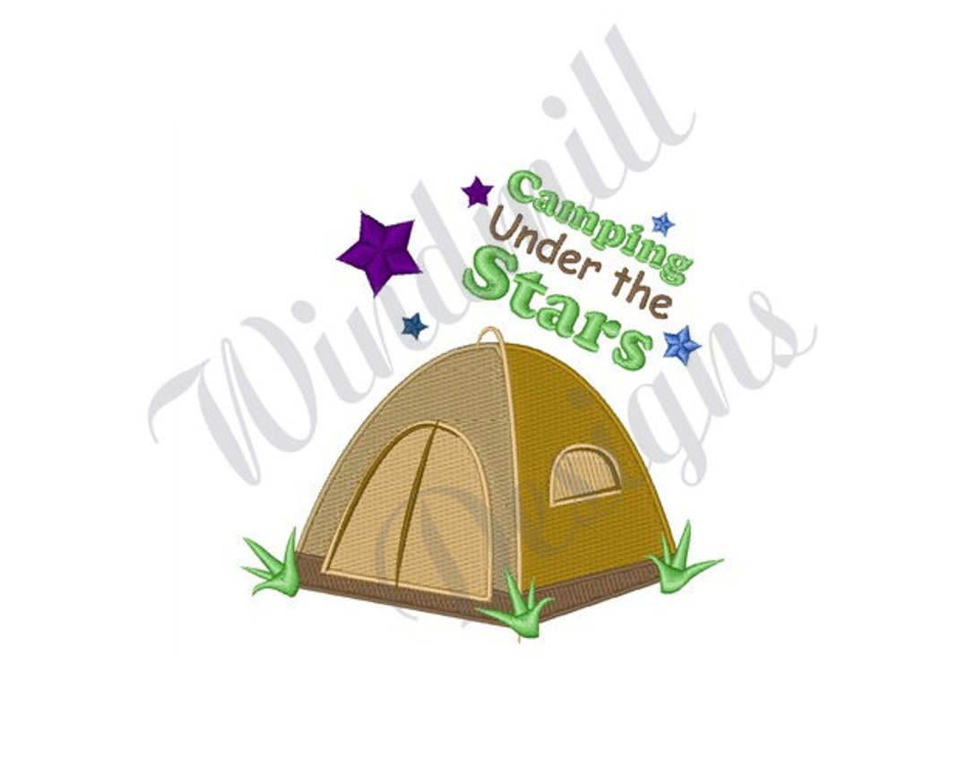 Tent Camping - Machine Embroidery Design, Embroidery Designs, Machine ...
