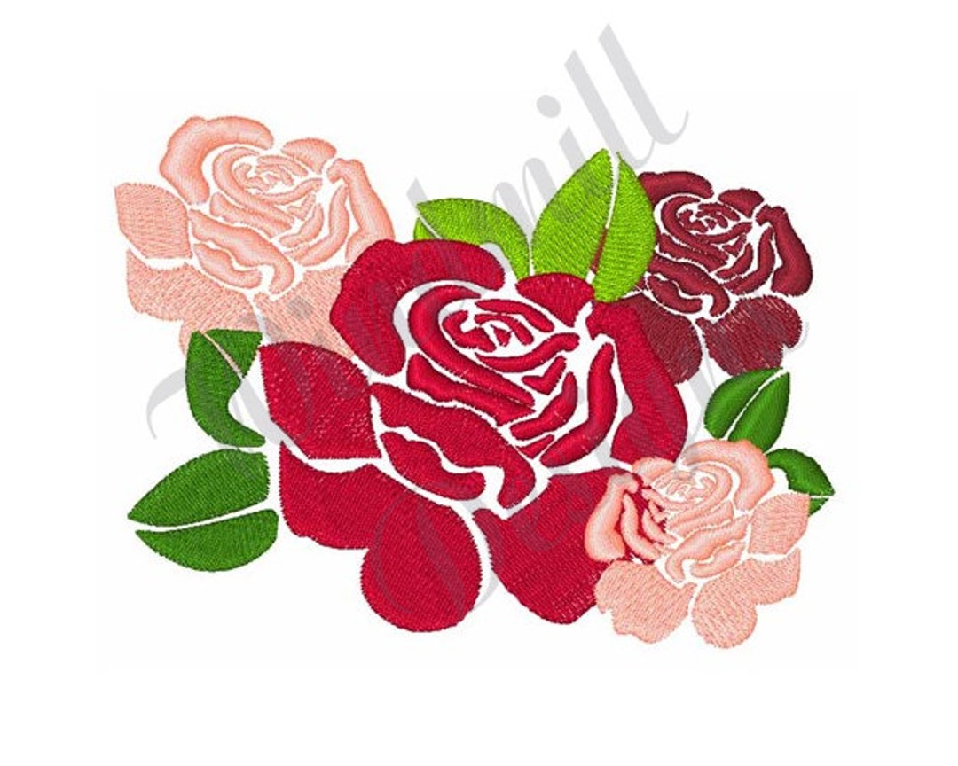Beautiful Roses - Machine Embroidery Design, Embroidery Designs ...