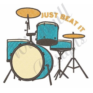 Drum Set - Machine Embroidery Design, Embroidery Designs, Machine ...