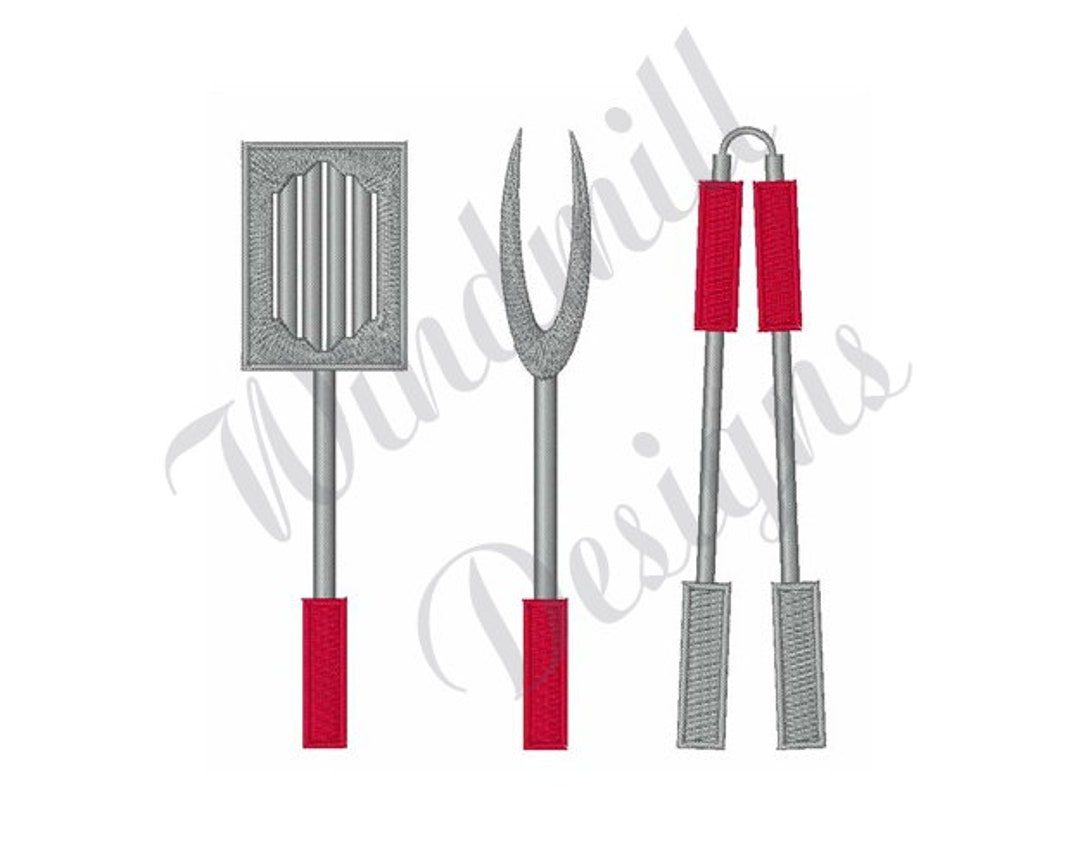 Grill Utensils - Machine Embroidery Design, Embroidery Designs, Machine ...