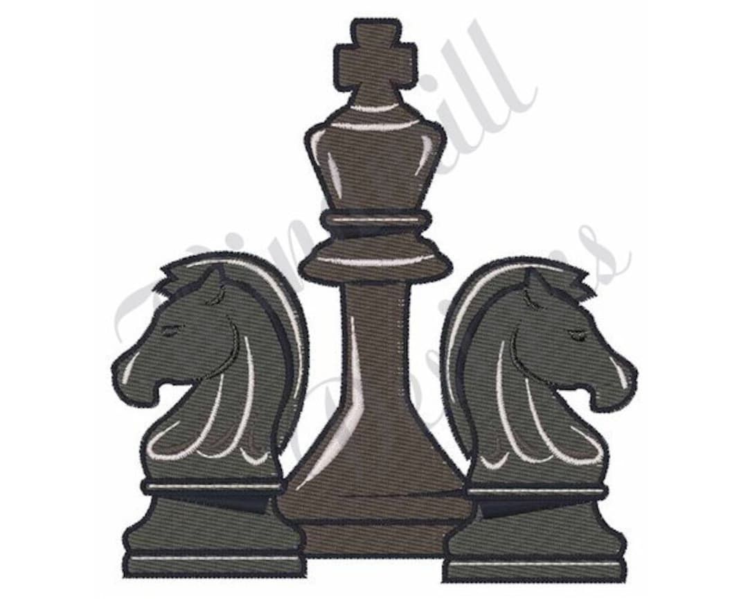 Chess Pieces -machine Embroidery Design, Embroidery Designs, Machine ...