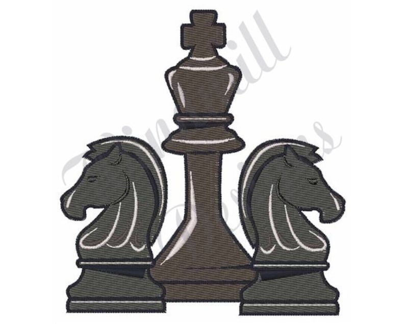 Chess Pieces -machine Embroidery Design, Embroidery Designs, Machine ...