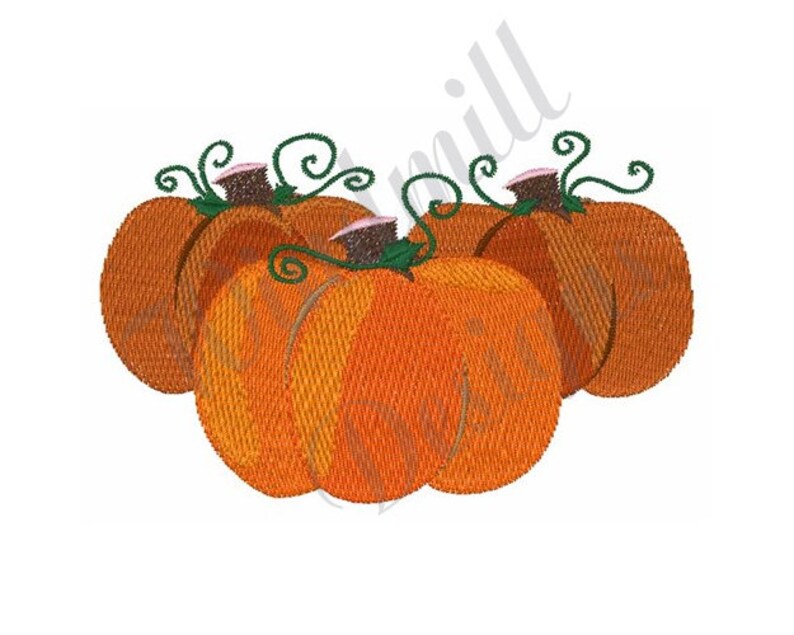Pumpkin Patch Machine Embroidery Design Embroidery Designs - Etsy