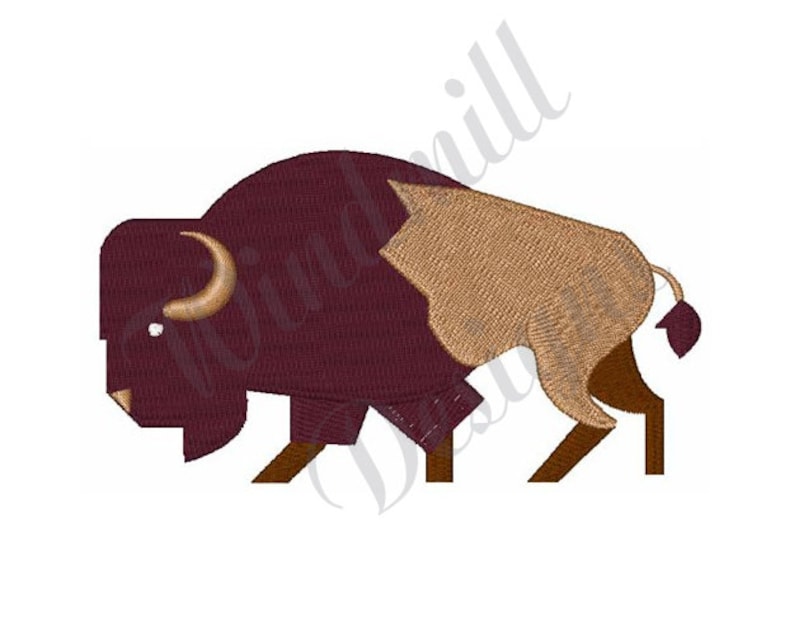 Buffalo Bison - Machine Embroidery Design, Embroidery Designs, Machine ...