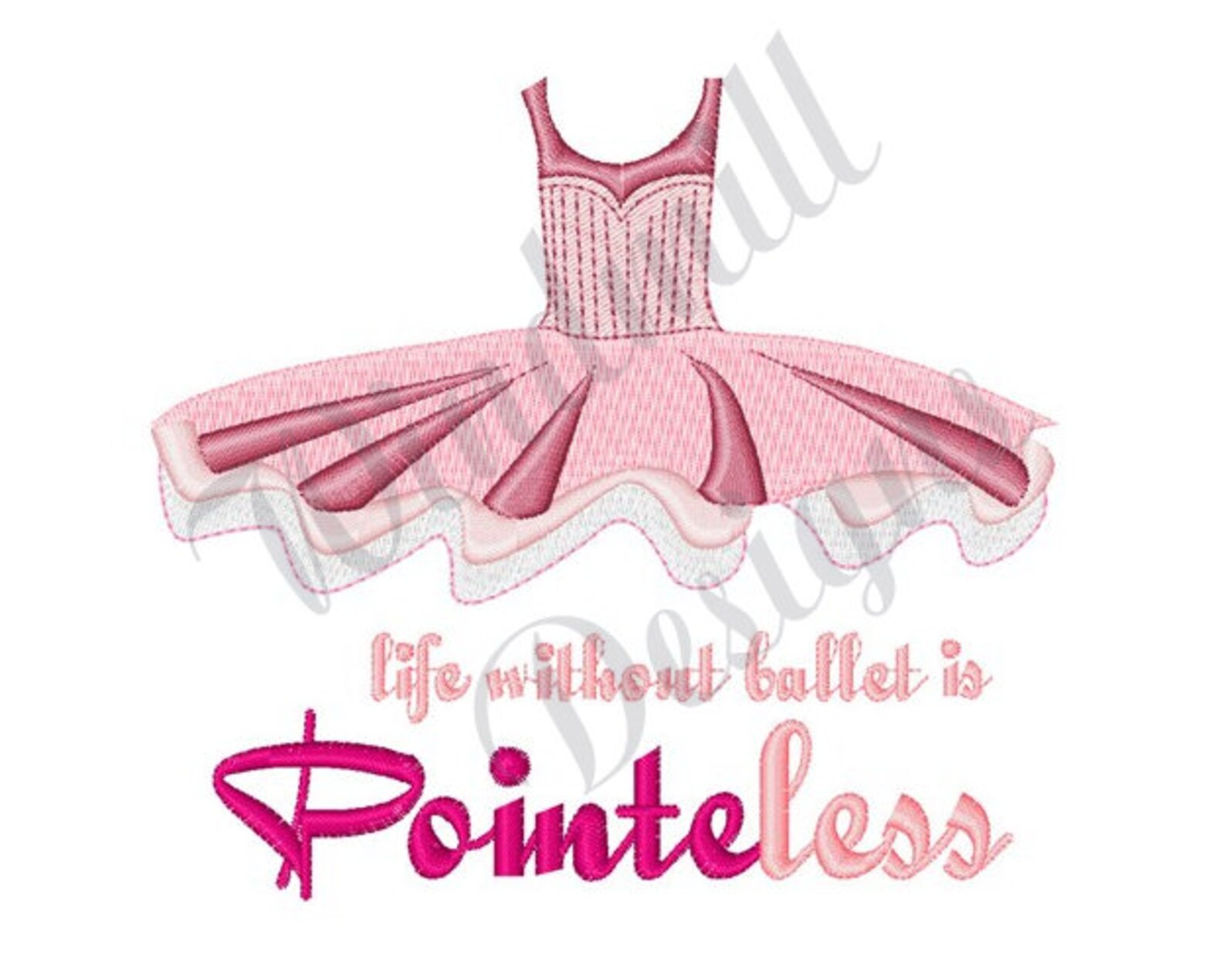 Ballet Tutu Dress Machine Embroidery Design Embroidery - Etsy