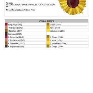 Sunflower - Machine Embroidery Design, Embroidery Designs, Machine ...