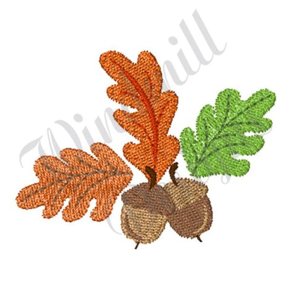 Acorn Embroidery - Etsy