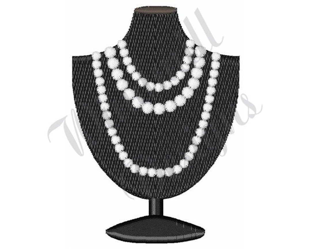 Pearl Necklace - Machine Embroidery Design, Embroidery Designs, Machine ...