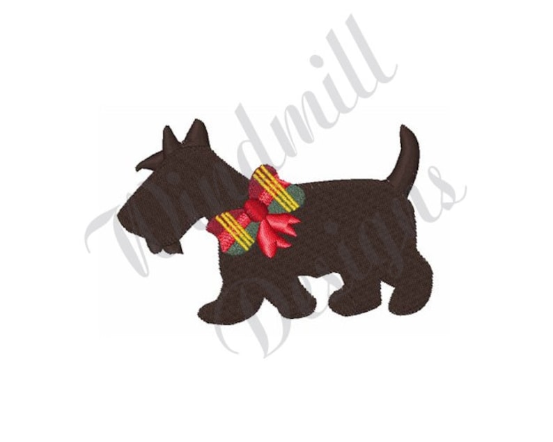 Scottish Terrier machine Embroidery Design Embroidery - Etsy