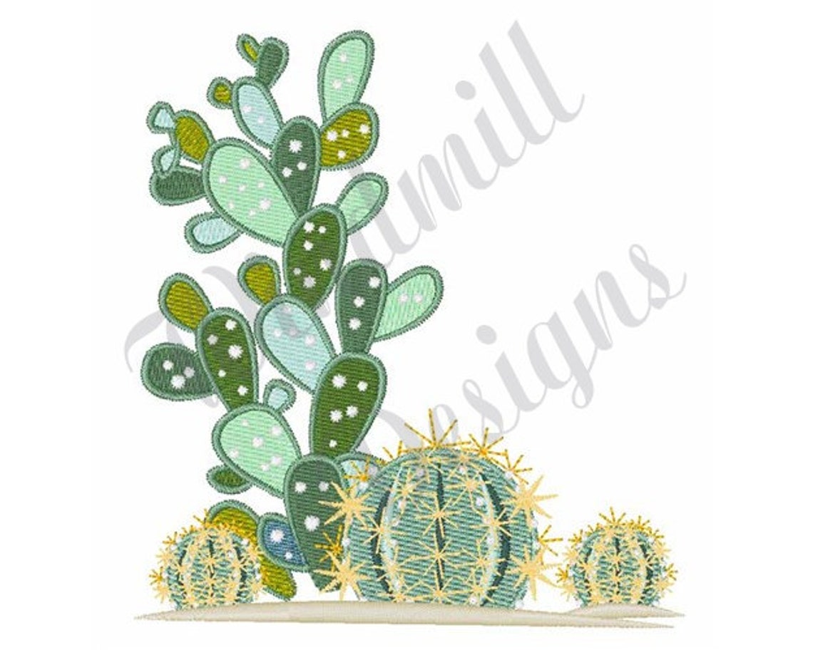 Cactus Plants - Machine Embroidery Design, Embroidery Designs, Machine ...