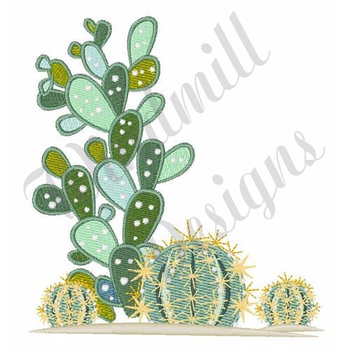 Cactus Machine Embroidery Design - Etsy