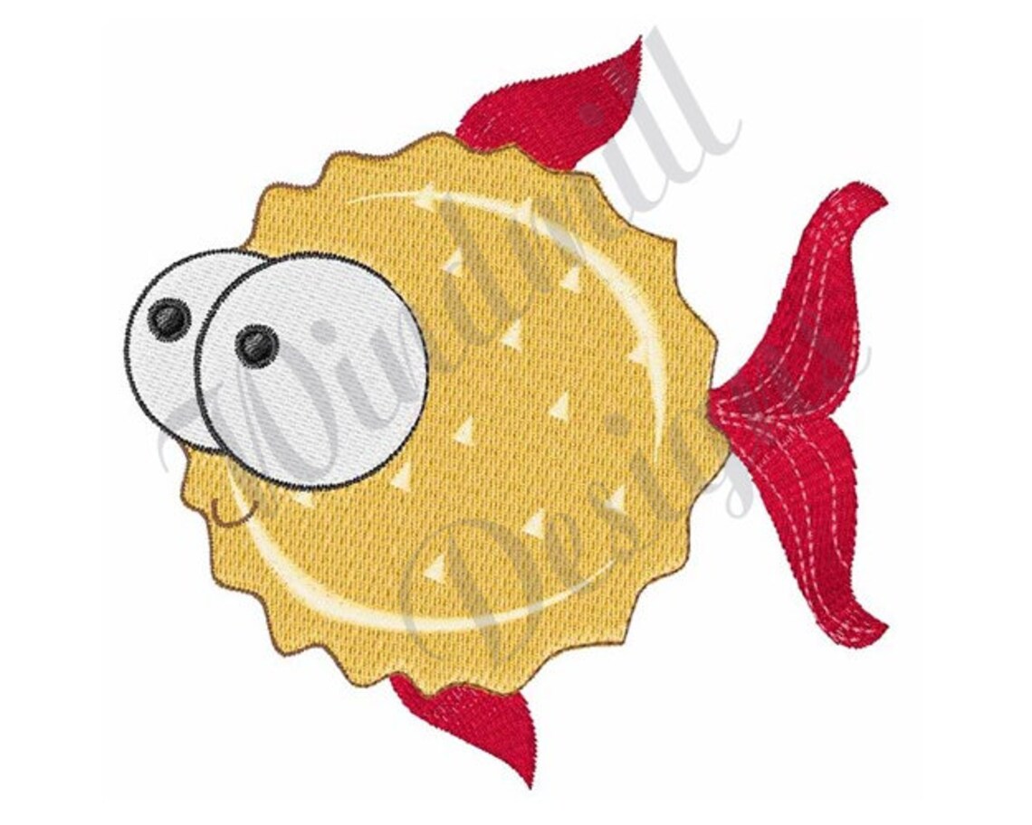 Puffer Fish Machine Embroidery Design Embroidery Designs - Etsy