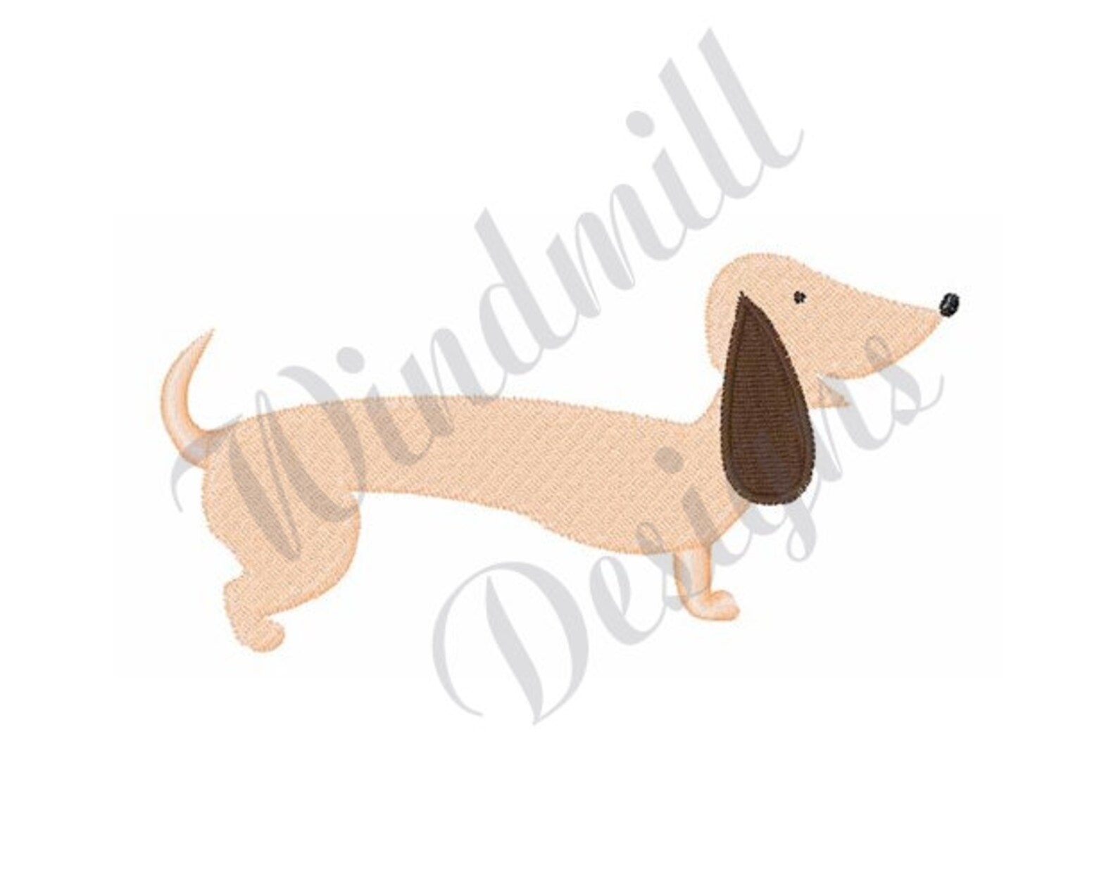 Dachshund Dog - Machine Embroidery Design, Embroidery Designs, Machine ...