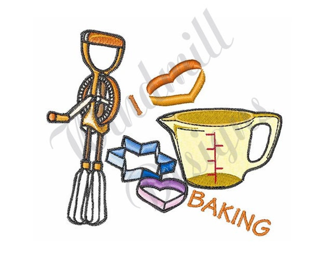 Cookie Baking - Machine Embroidery Design, Embroidery Designs, Machine ...