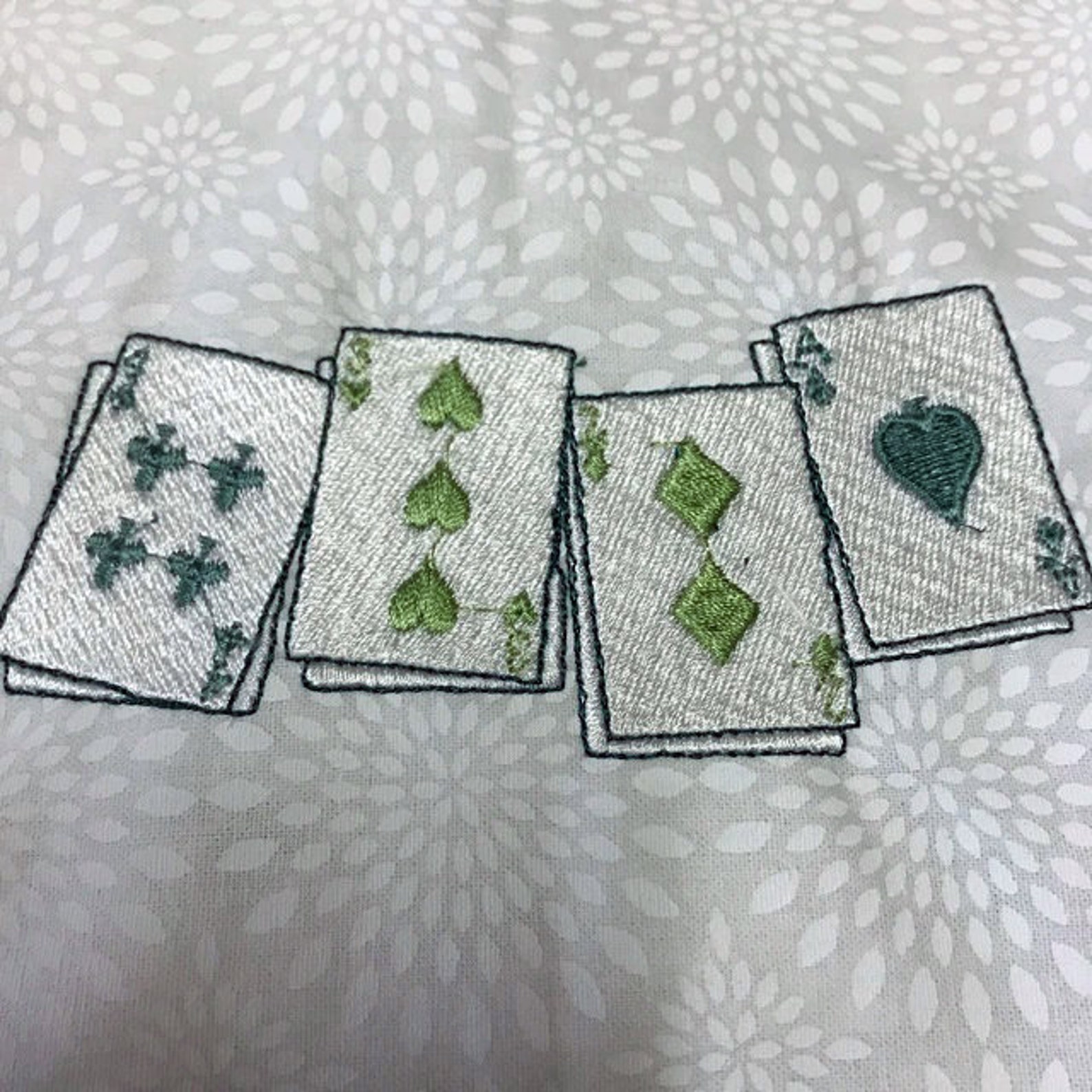 Deck of Cards Machine Embroidery Design Embroidery Designs - Etsy