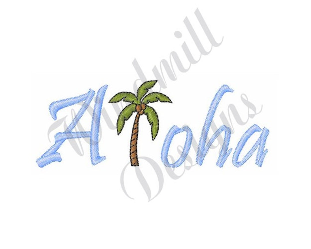 Aloha - Machine Embroidery Design, Embroidery Designs, Machine ...