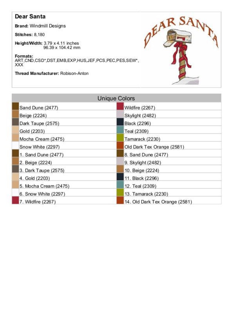 Dear Santa Letters Machine Embroidery Design, Embroidery Designs ...