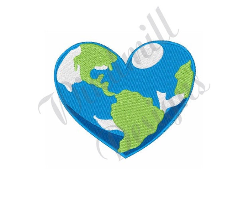 Happy Earth Day Machine Embroidery Design Embroidery - Etsy