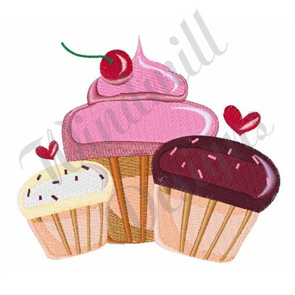 Cupcake Embroidery - Etsy