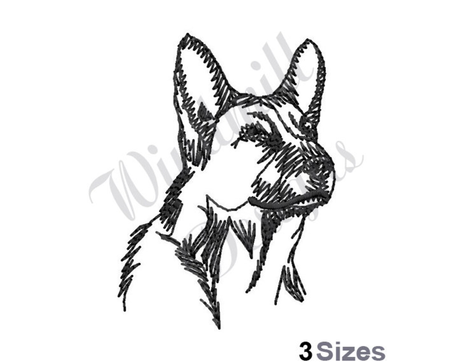 German Shepherd - Machine Embroidery Design, Embroidery Designs ...