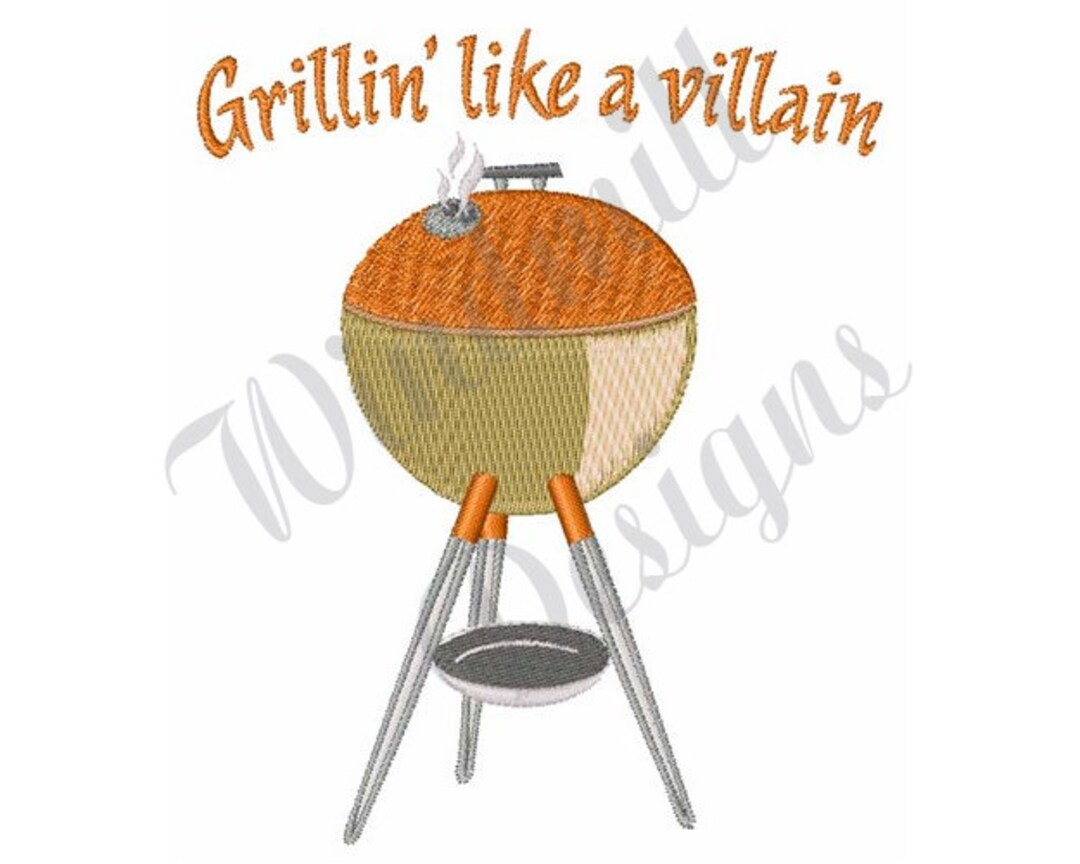 BBQ Grill - Machine Embroidery Design, Embroidery Designs, Machine ...