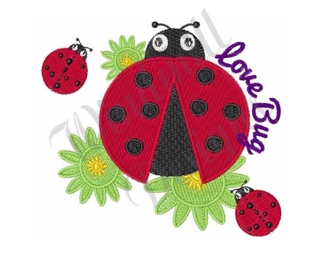 Love Bug - Machine Embroidery Design, Embroidery Designs, Machine ...