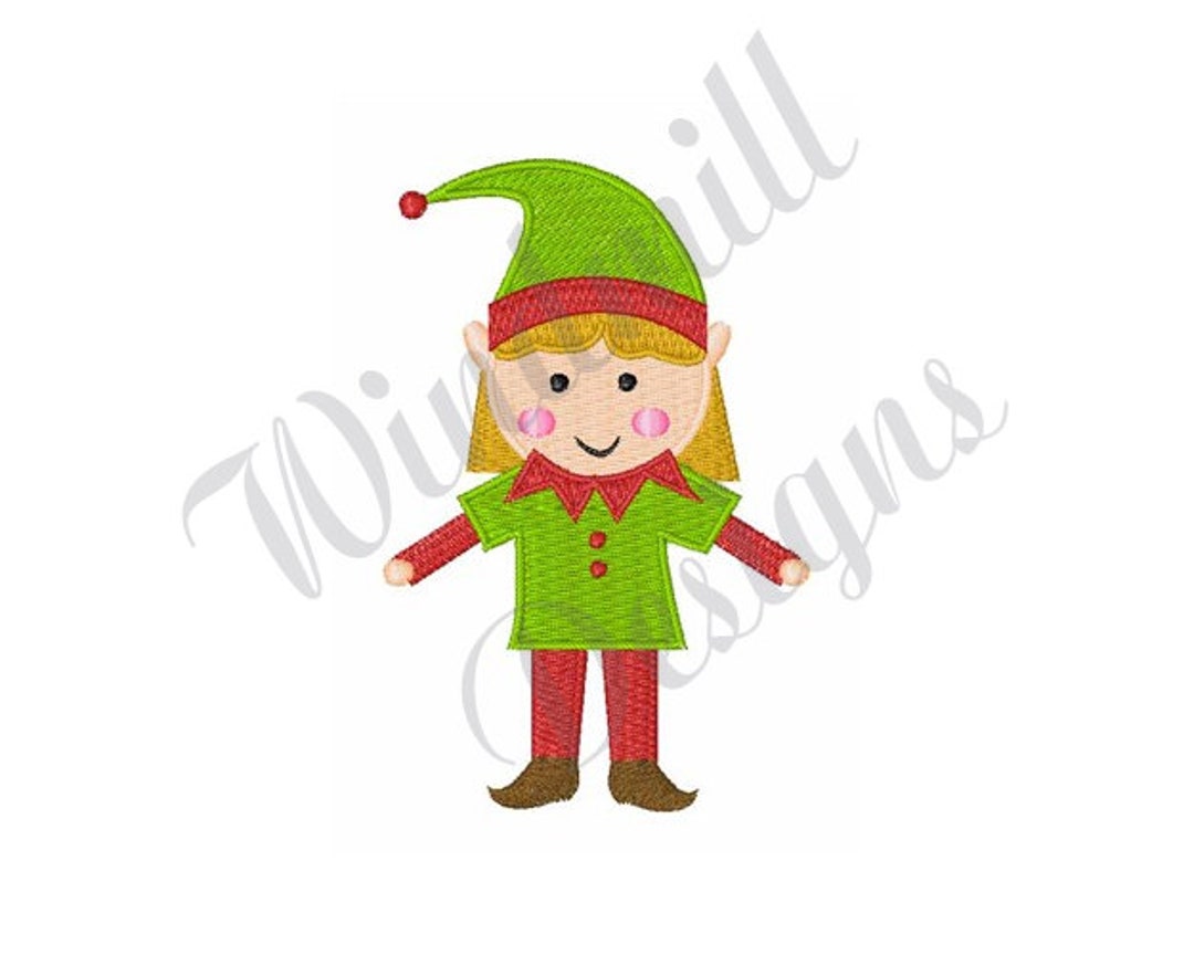 Christmas Elf - Machine Embroidery Design, Embroidery Designs, Machine ...