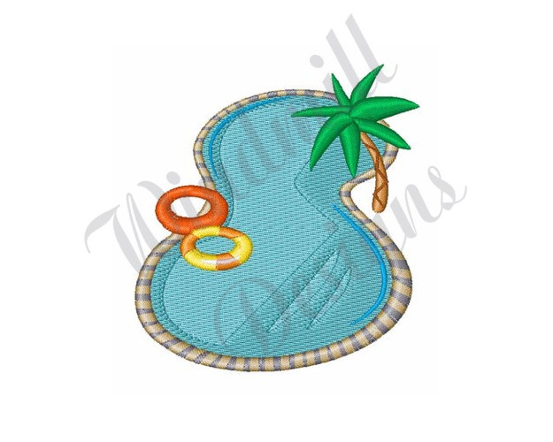 Swimming Pool - Machine Embroidery Design, Embroidery Designs, Machine ...
