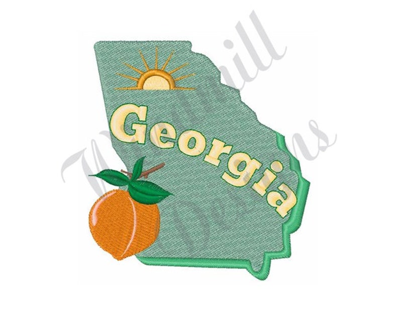 State of Georgia -machine Embroidery Design, Embroidery Designs ...